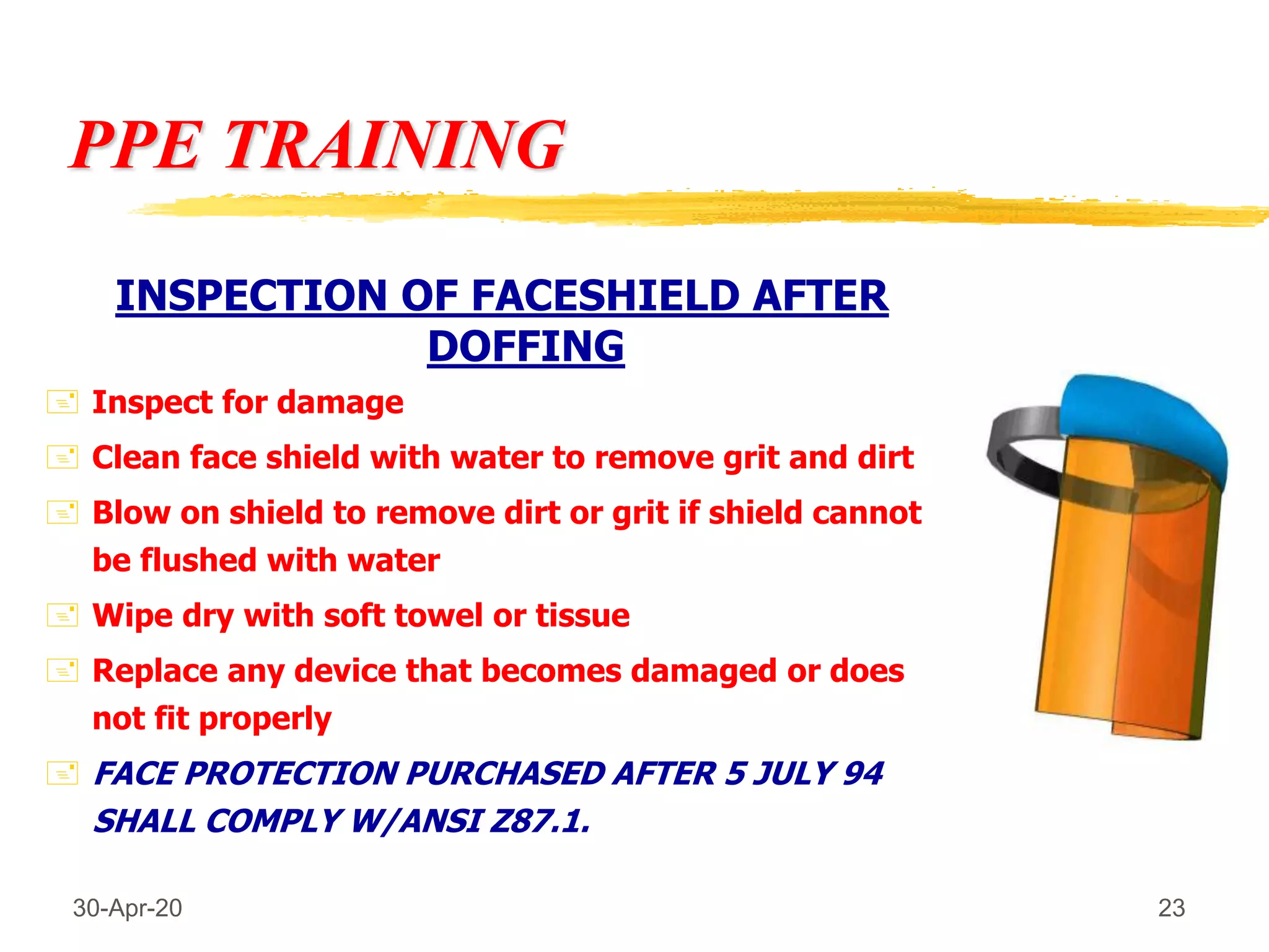 Personal protective equipment training | PPT