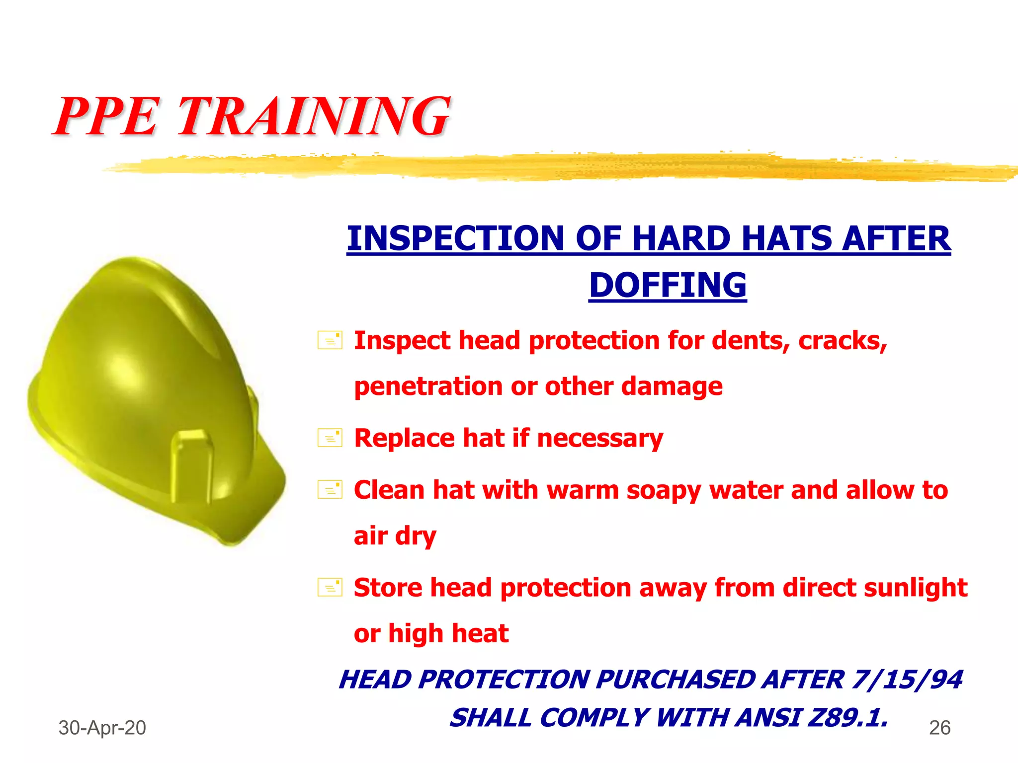 Personal protective equipment training | PPT