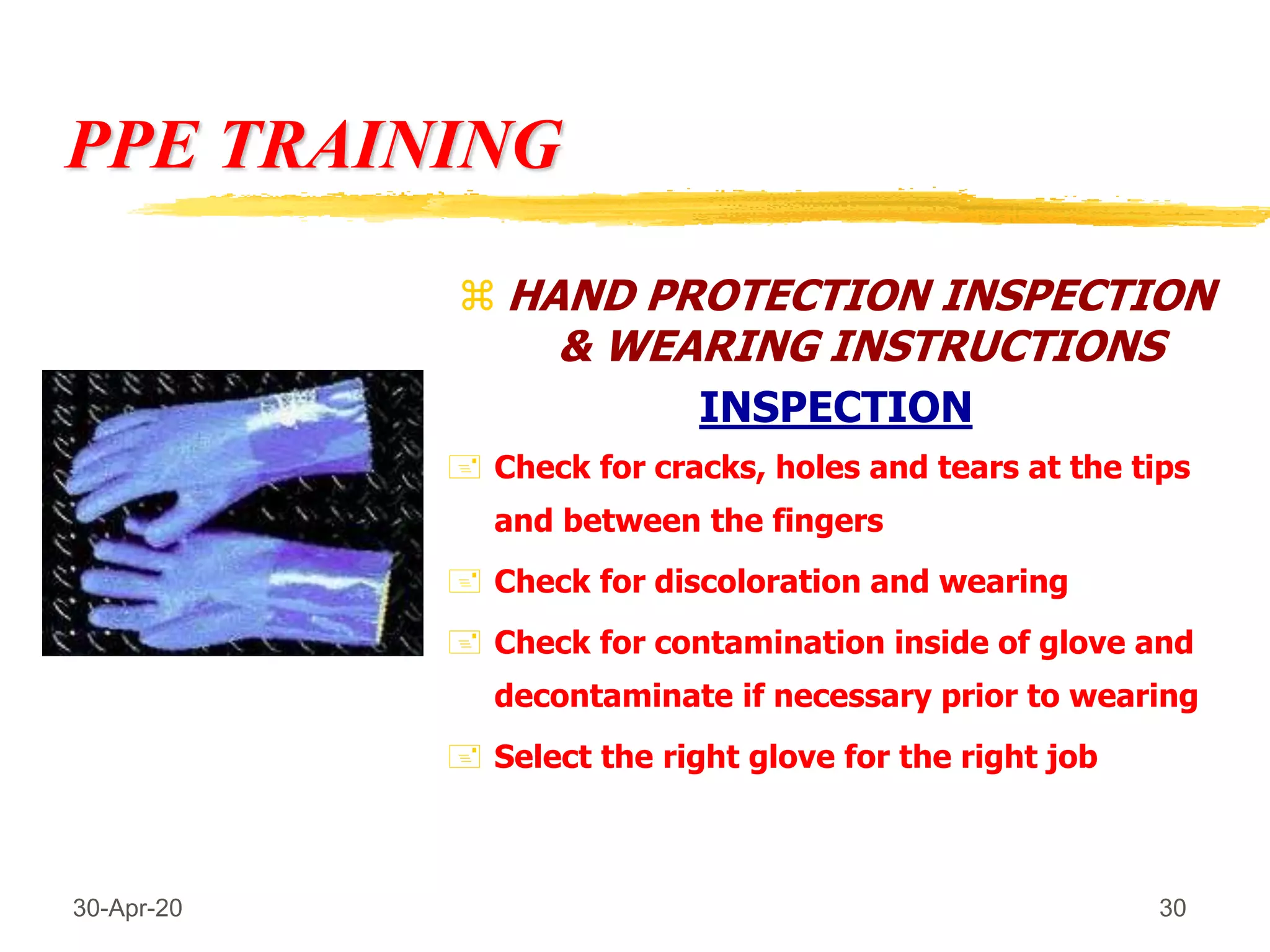 Personal protective equipment training | PPT