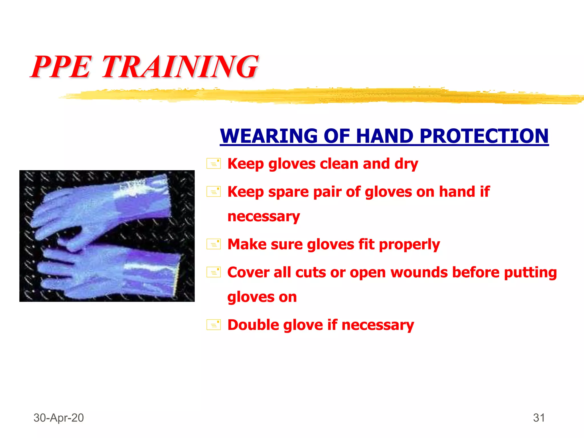 Personal protective equipment training | PPT