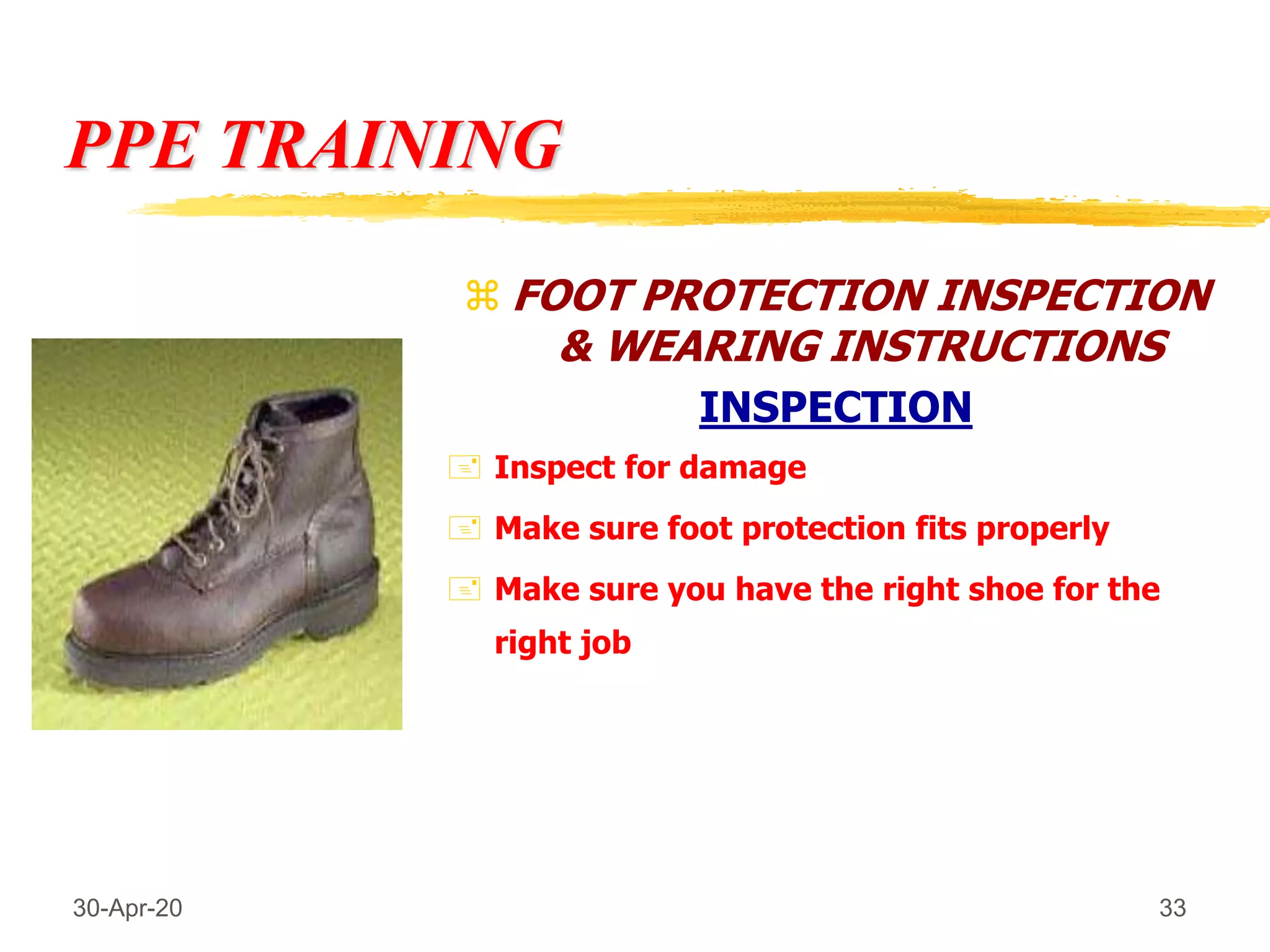 Personal protective equipment training | PPT
