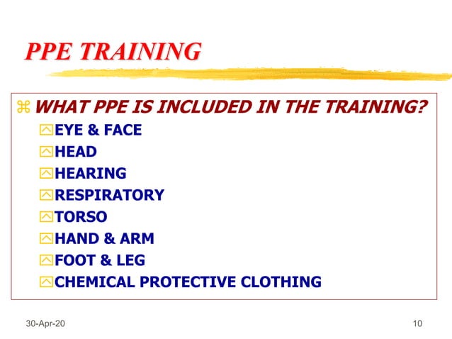 Personal protective equipment training | PPT