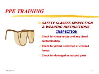Personal protective equipment training | PPT