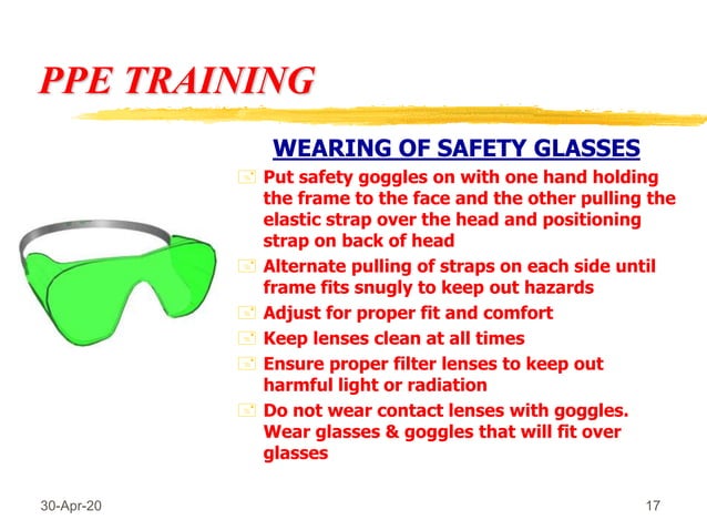 Personal protective equipment training | PPT