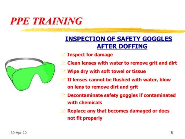Personal protective equipment training | PPT