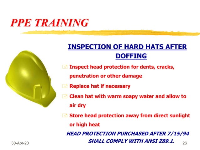 Personal protective equipment training | PPT