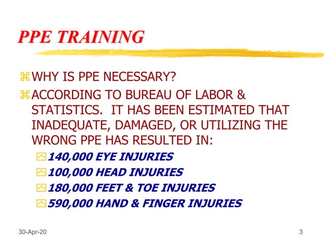 Personal protective equipment training | PPT