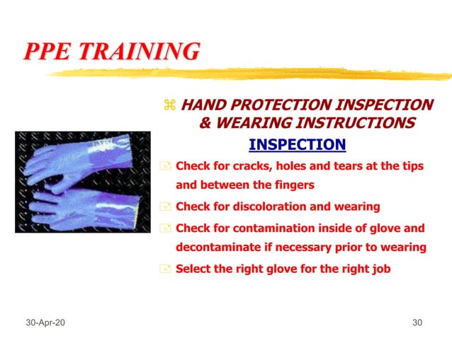 Personal protective equipment training | PPT