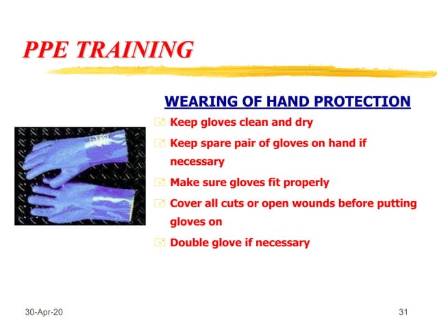 Personal protective equipment training | PPT