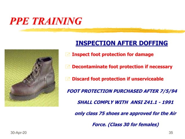 Personal protective equipment training | PPT