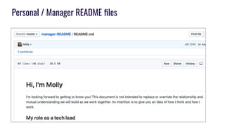 Personal README Files: User Manuals for Library Staff | PDF