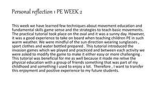 Personal reflection | PPTX