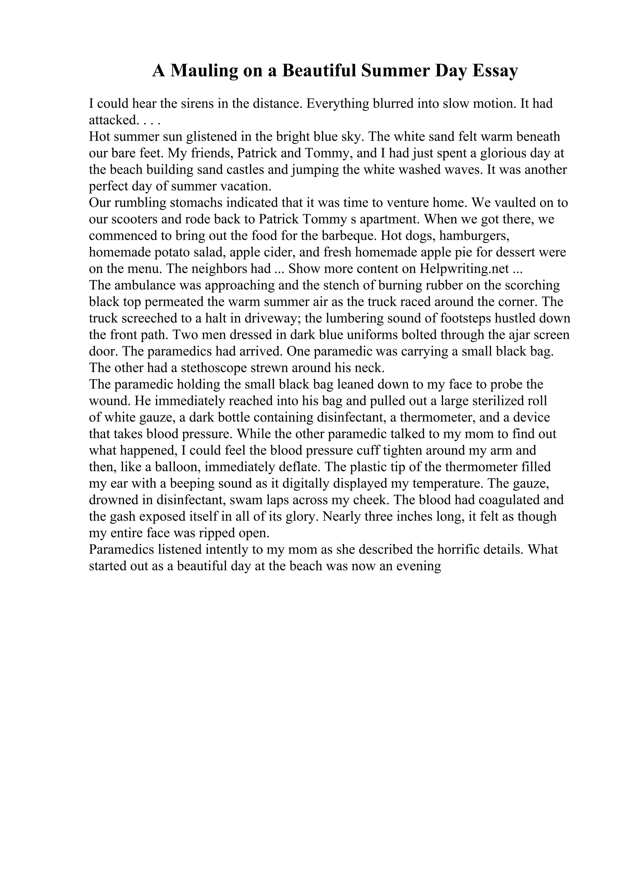 Personal Reflection Essay | PDF