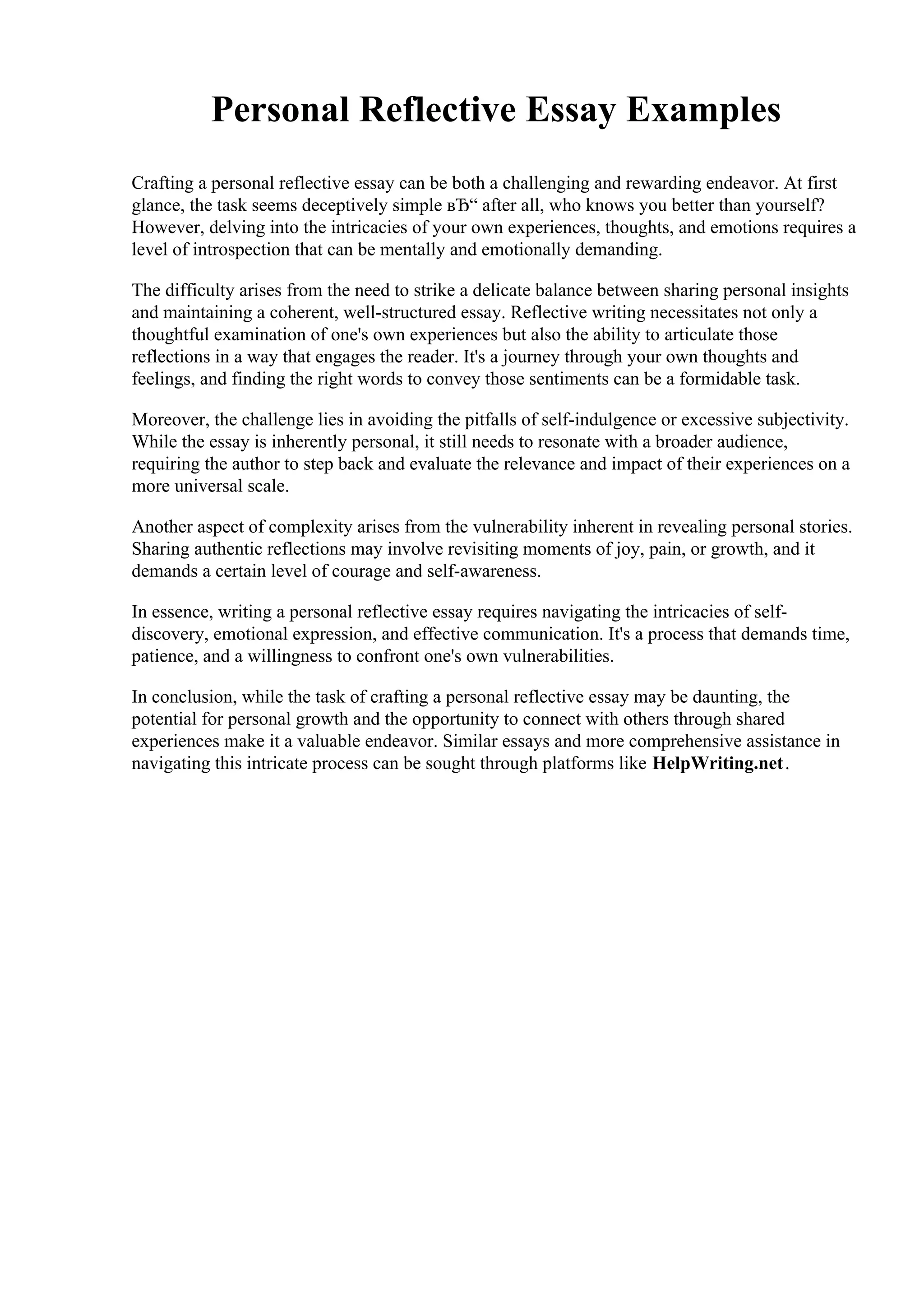 Personal Reflective Essay Examples.pdf Personal Reflective Essay Examples.pdf