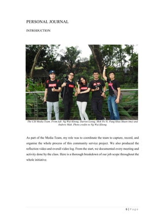 CSI Personal reflective journal | PDF