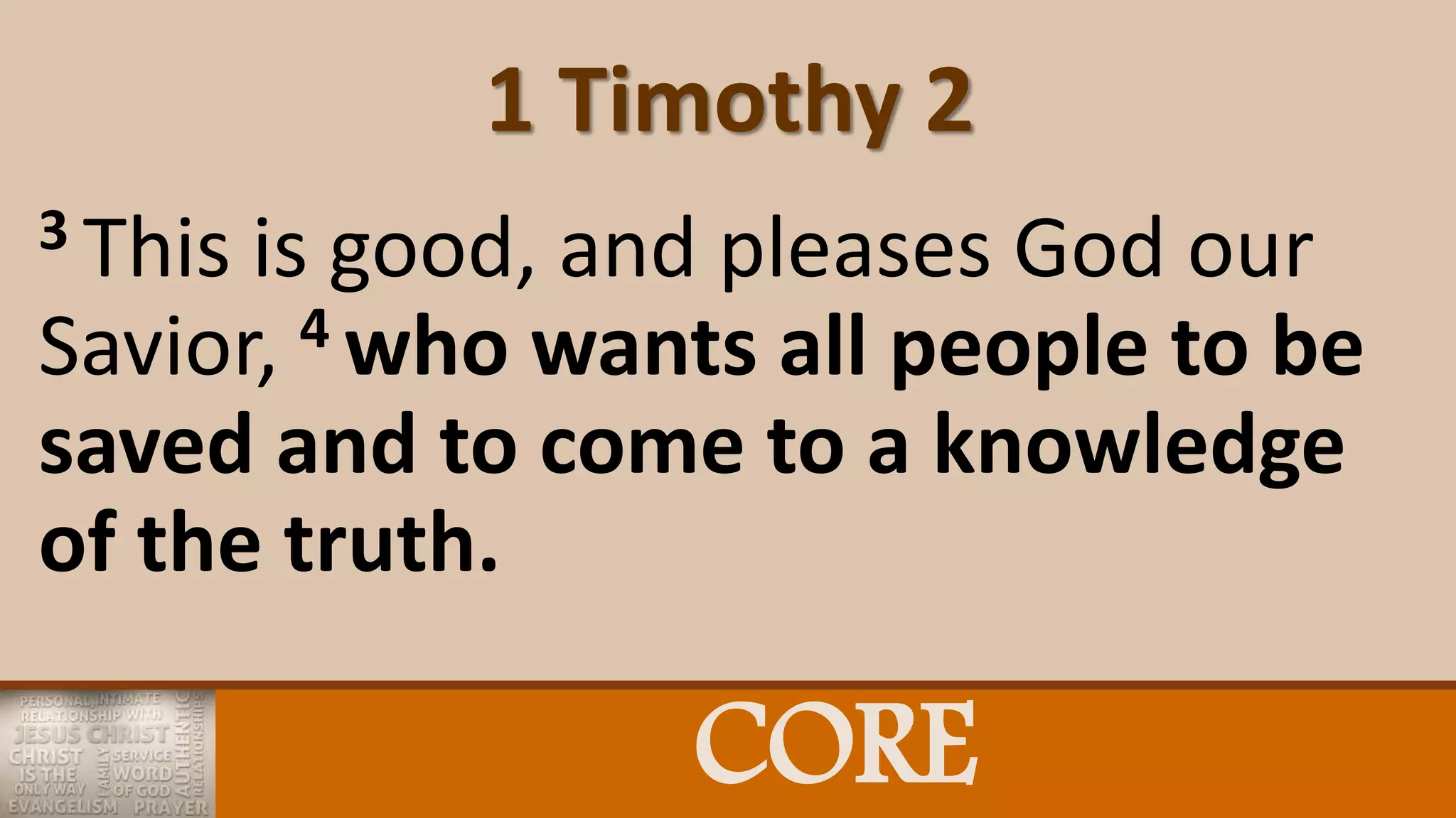 Core_Personal Relationship with Jesus Christ | PPTX