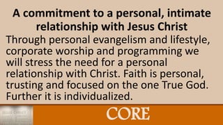 Core_Personal Relationship with Jesus Christ | PPTX