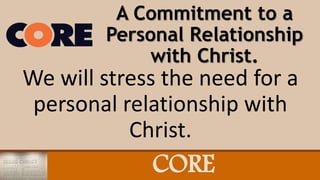 Core_Personal Relationship with Jesus Christ | PPTX