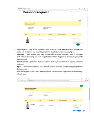 Personal request job | PDF