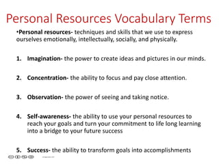 Personal resources | PPTX