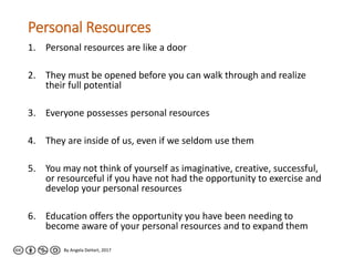 Personal resources | PPTX