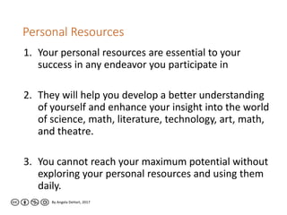 Personal resources | PPTX