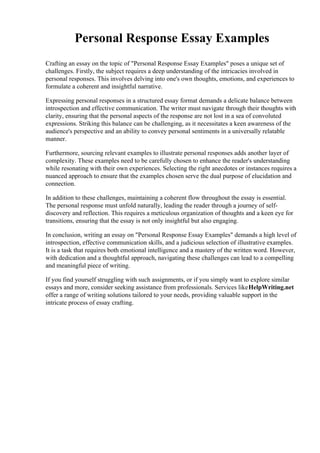 Personal Response Essay Examples.pdf
