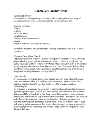 Personal Response Essay Examples | PDF