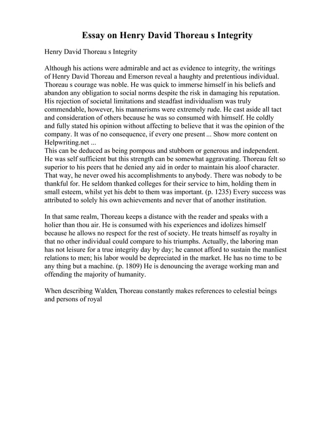 Personal Response Essays | PDF