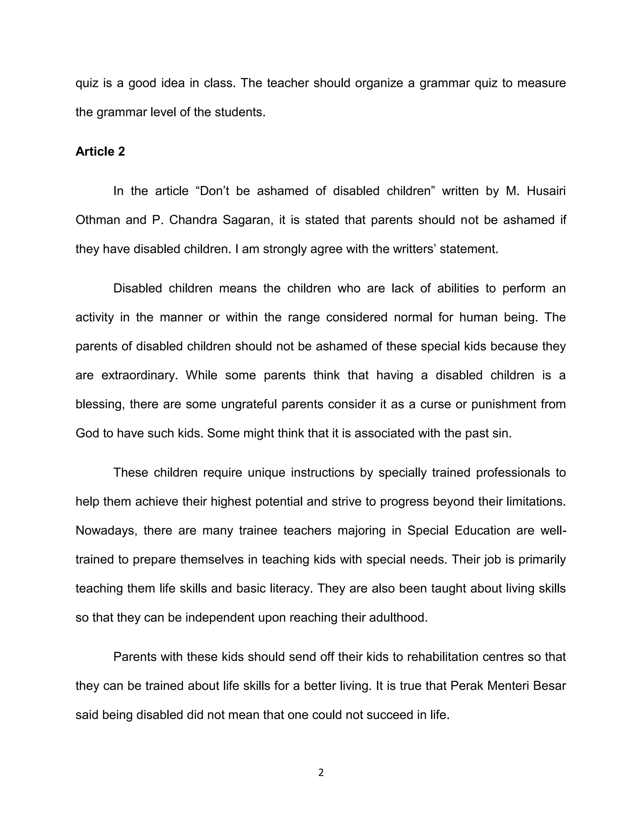 Essay On Personal Response | DOCX