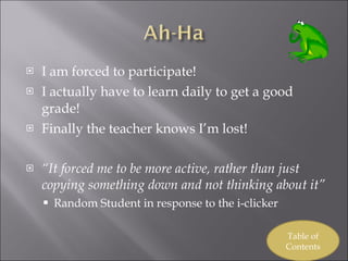 Personal Response Systems In The Classroom | PPT