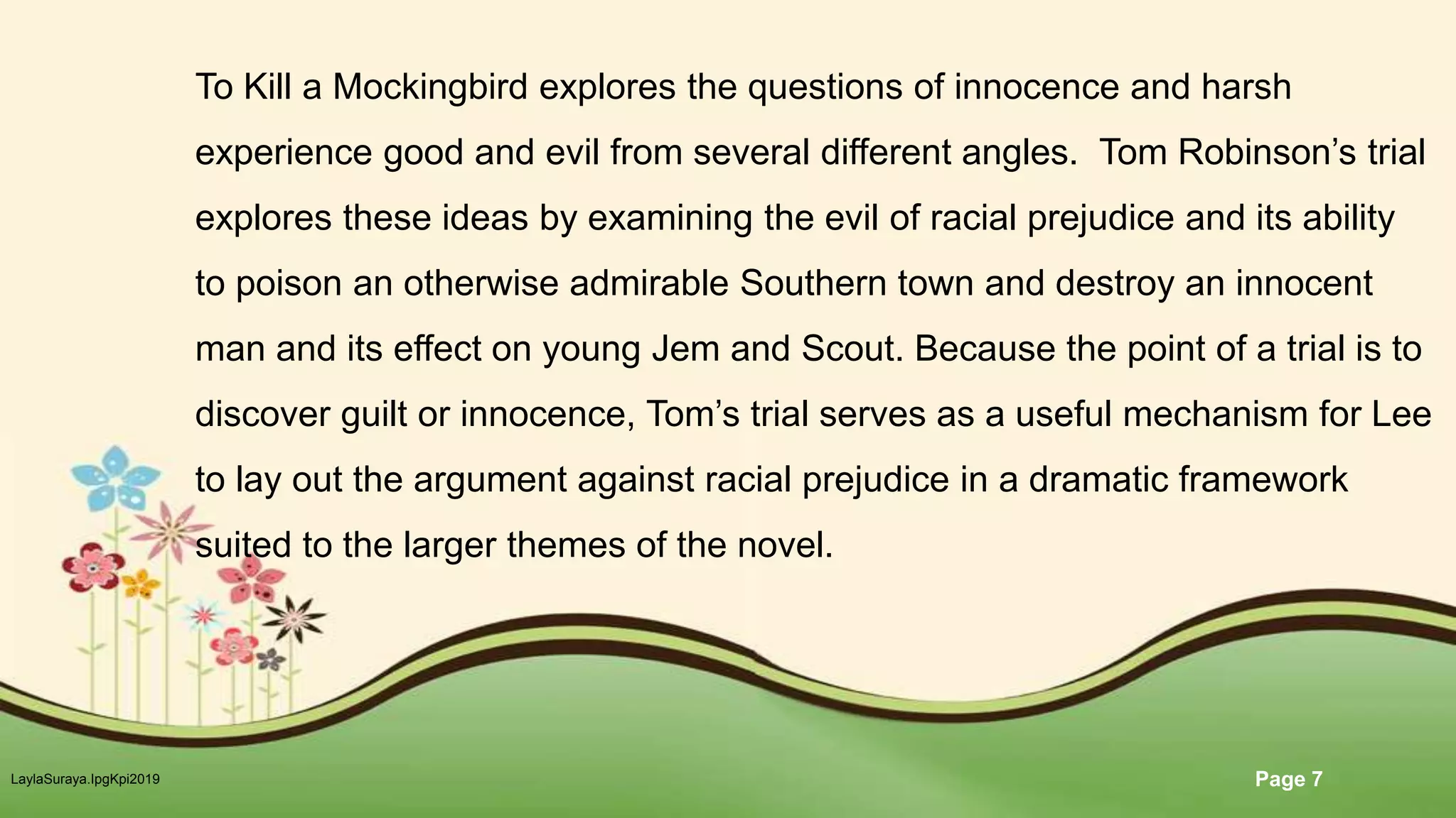 Personal response To Kill A Mockingbird | PPTX
