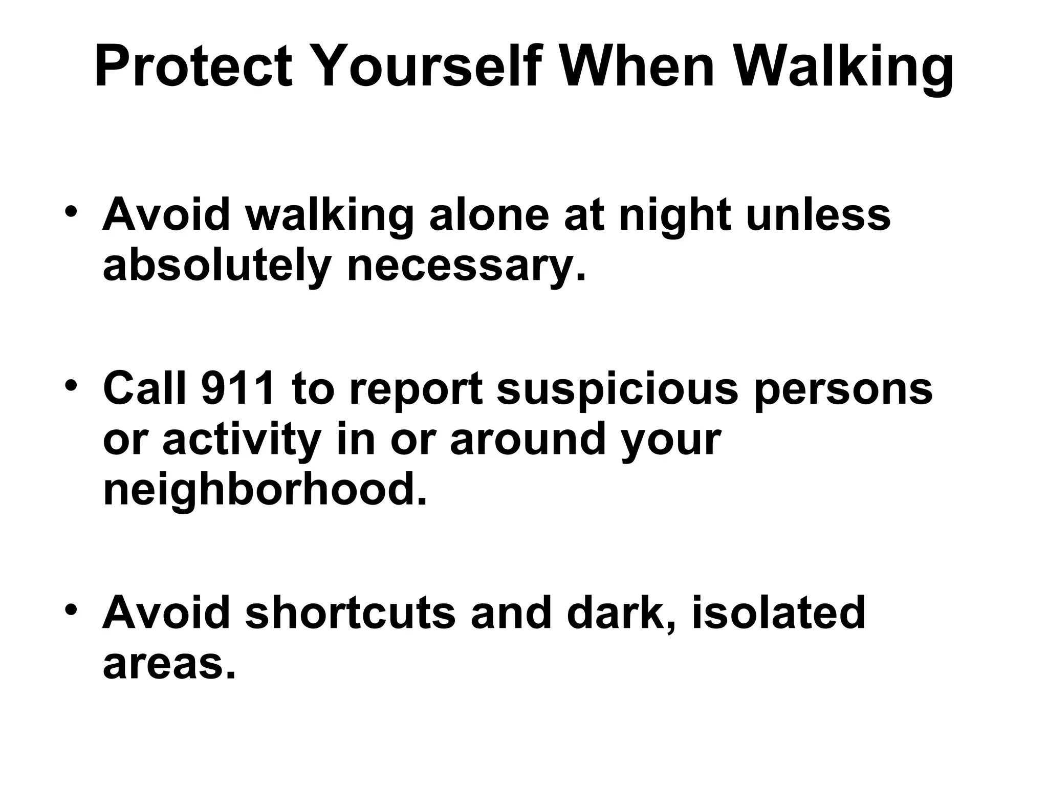 Personal Safety | PPT