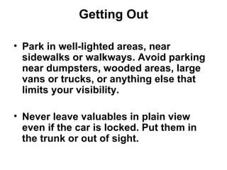 Personal Safety | PPT