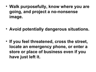 Personal Safety | PPT