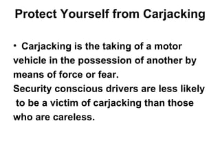 Personal Safety | PPT