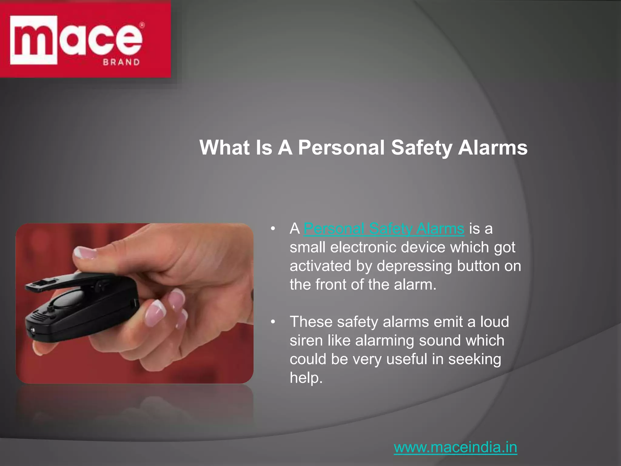 Personal safety alarm | PPT