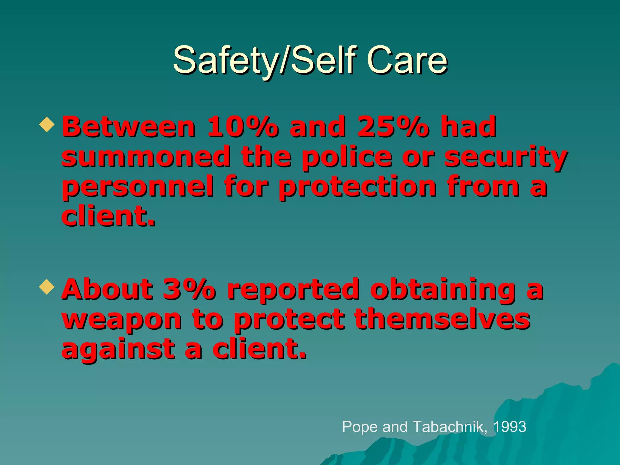 Personal safety and self care | PPT