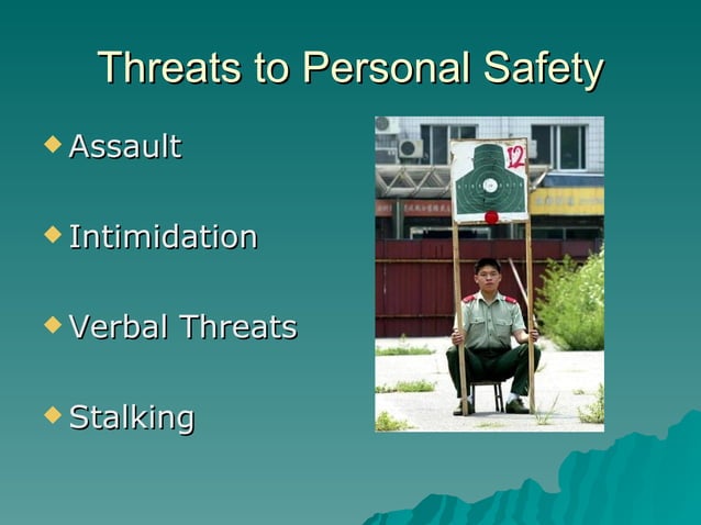 Personal safety and self care | PPT | Crime & Harmful Acts to ...