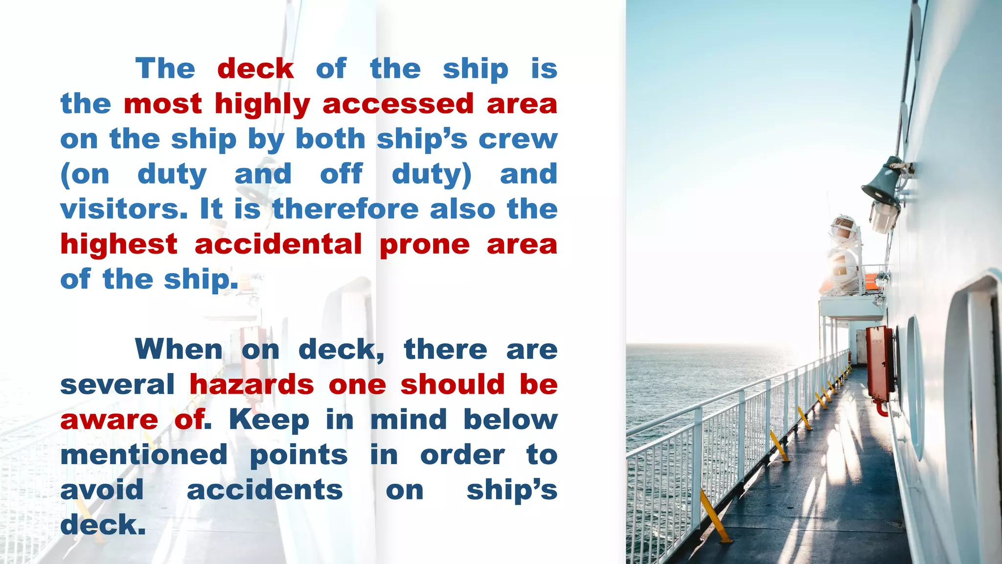 Personal safety on deck | PDF