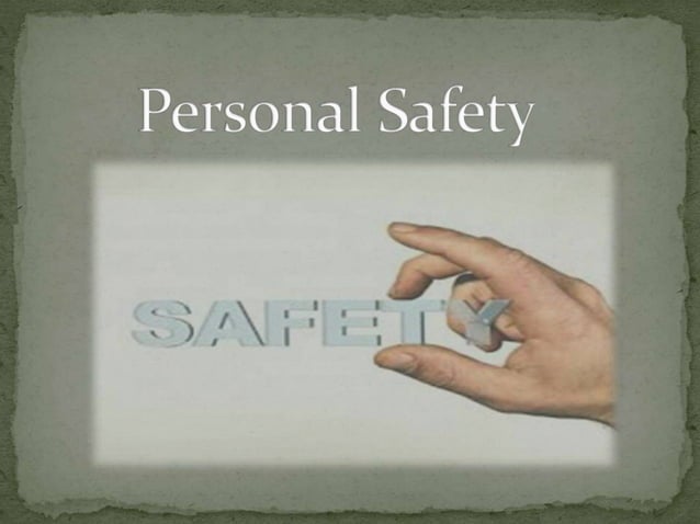 Personal Safety & Awareness | PPTX
