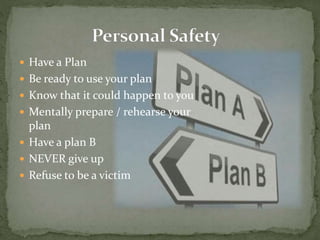 Personal Safety & Awareness | PPTX