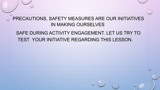 Personal Safety Protocol during Moderate-Vigorous Physical Activities ...