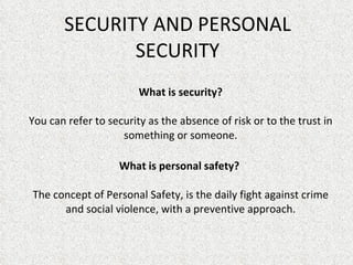 Personal Security Expo | PPT