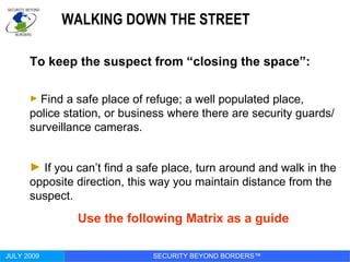 Personal Security In High Risk Areas | PPT