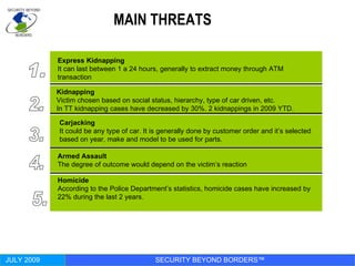 Personal Security In High Risk Areas | PPT