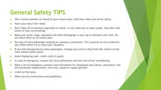 Personal Security & Safety | PPTX