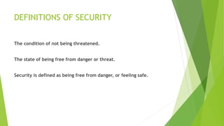 Personal Security & Safety | PPTX