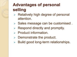 Personal selling | PPTX