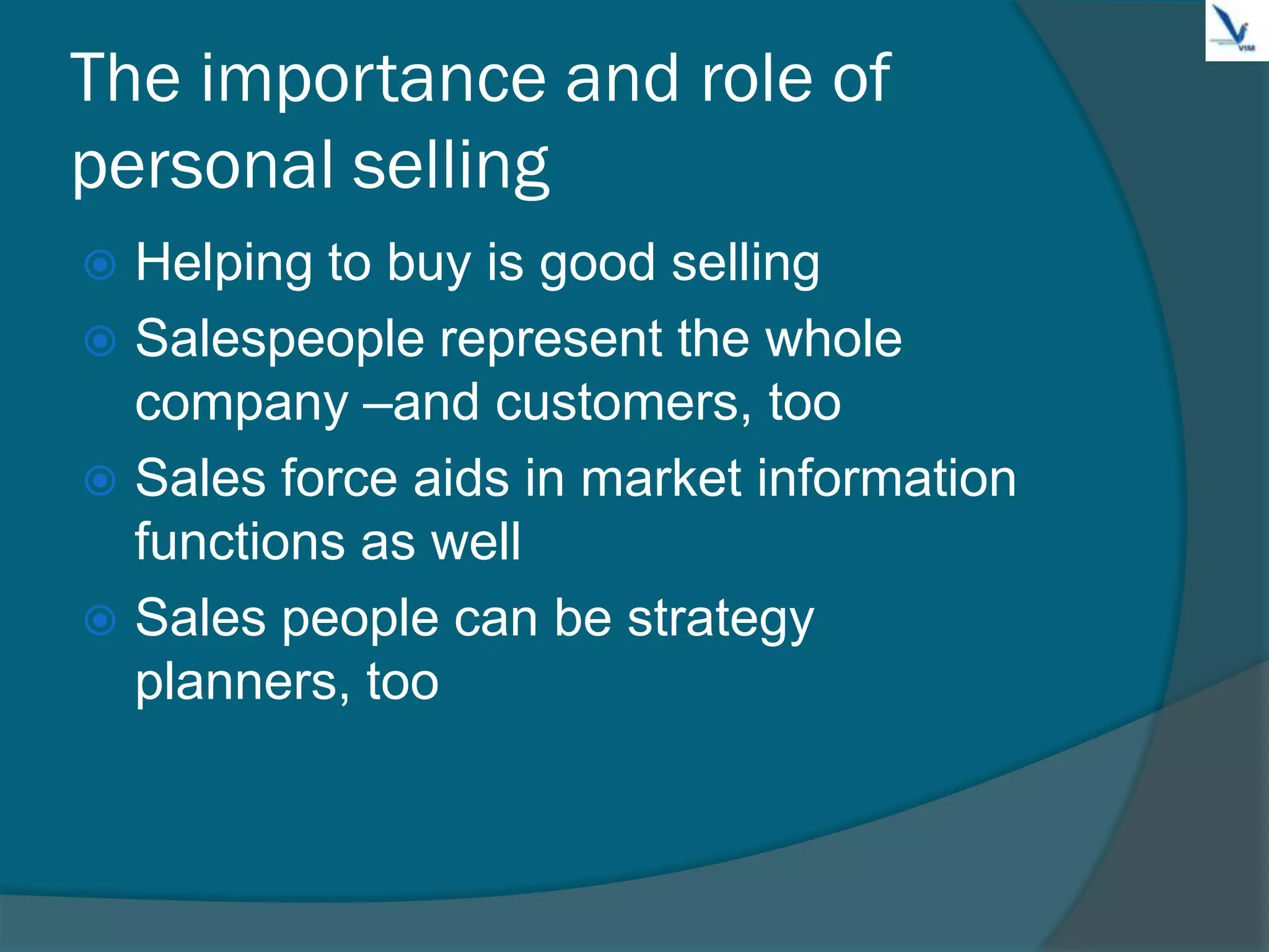 Personal selling | PPTX | Sales | Business